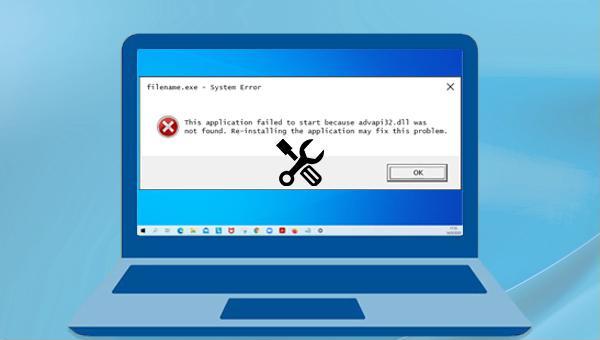 Advapi32.dll が見つかりませんエラーの原因と対策3つ - Rene.E Laboratory